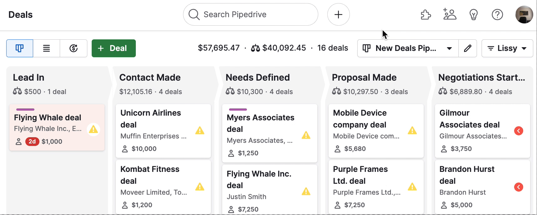 Apps with quick access - Knowledge Base | Pipedrive